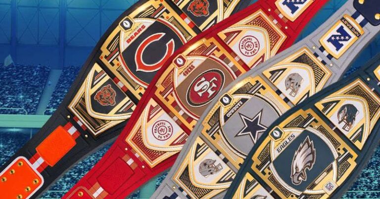 The NFL & WWE Smack Down on Legacy Title Belts Partnership